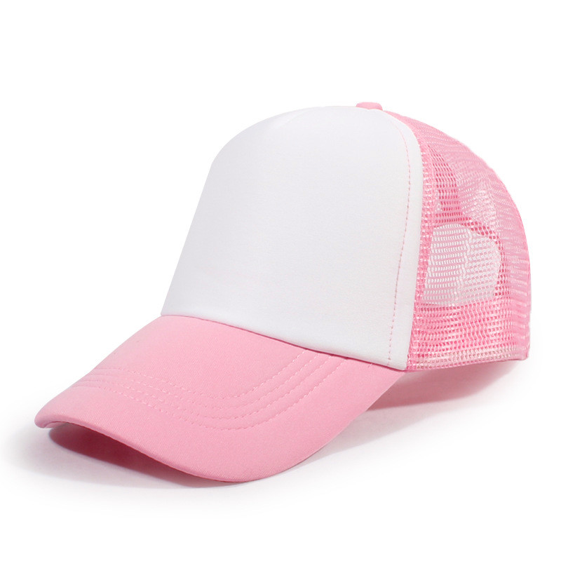 Kids Boys Baseball Cap Trucker Hat Blank Curved Hat Children Mesh Cap ...
