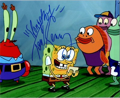 TOM KENNY Signed Autographed SpongeBob SquarePants 8X10 Photo D | eBay