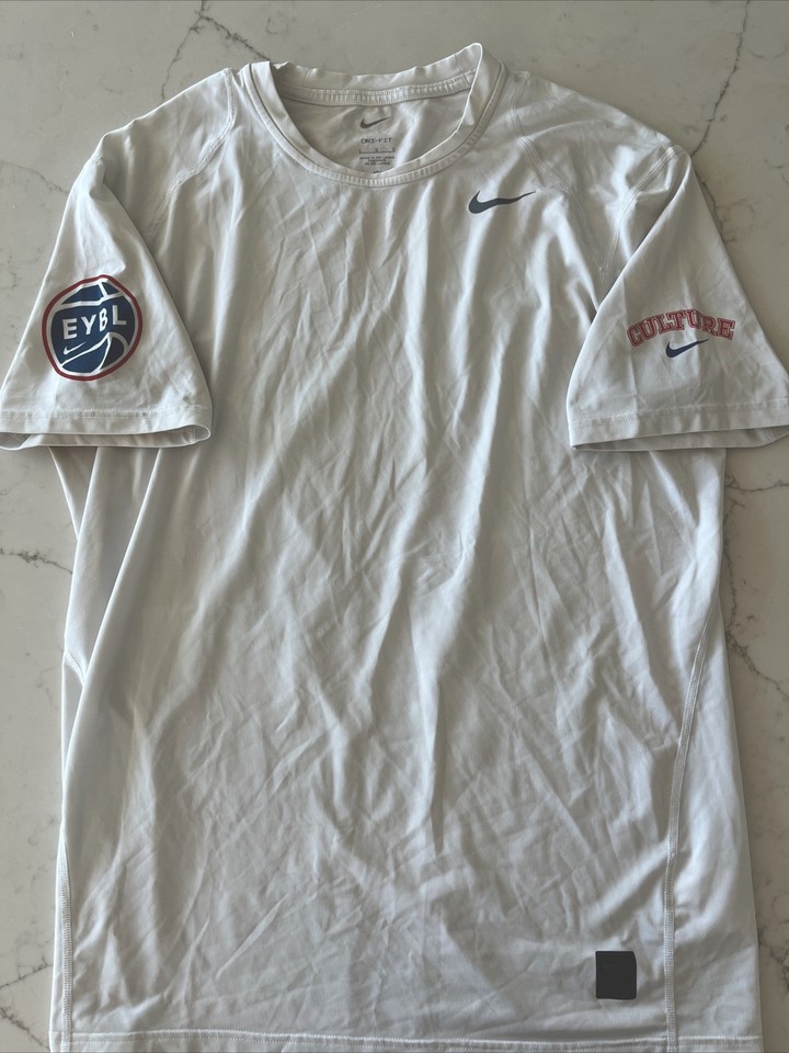 Nike EYBL white Compression Shirt Size L | eBay