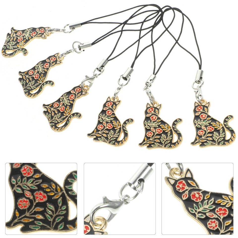 6pcs Phone Straps Phone Case Straps Mobile Phone Charm Straps ...