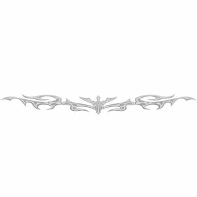 Tribal 3 Piece Stainless Steel Decal Emblem Badge Sticker 15.5 x 3.75 ...