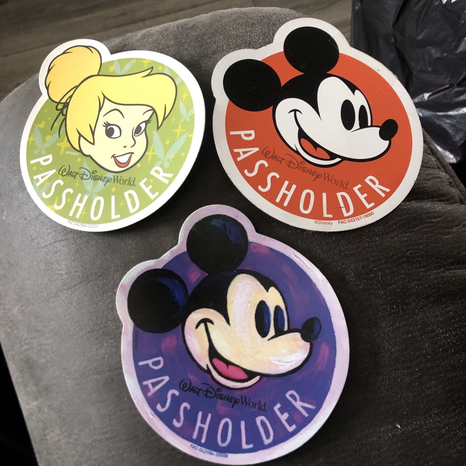 Disney World Passholder Official Magnets Lot Of 3 ~ Mickey & Tinkerbell ...