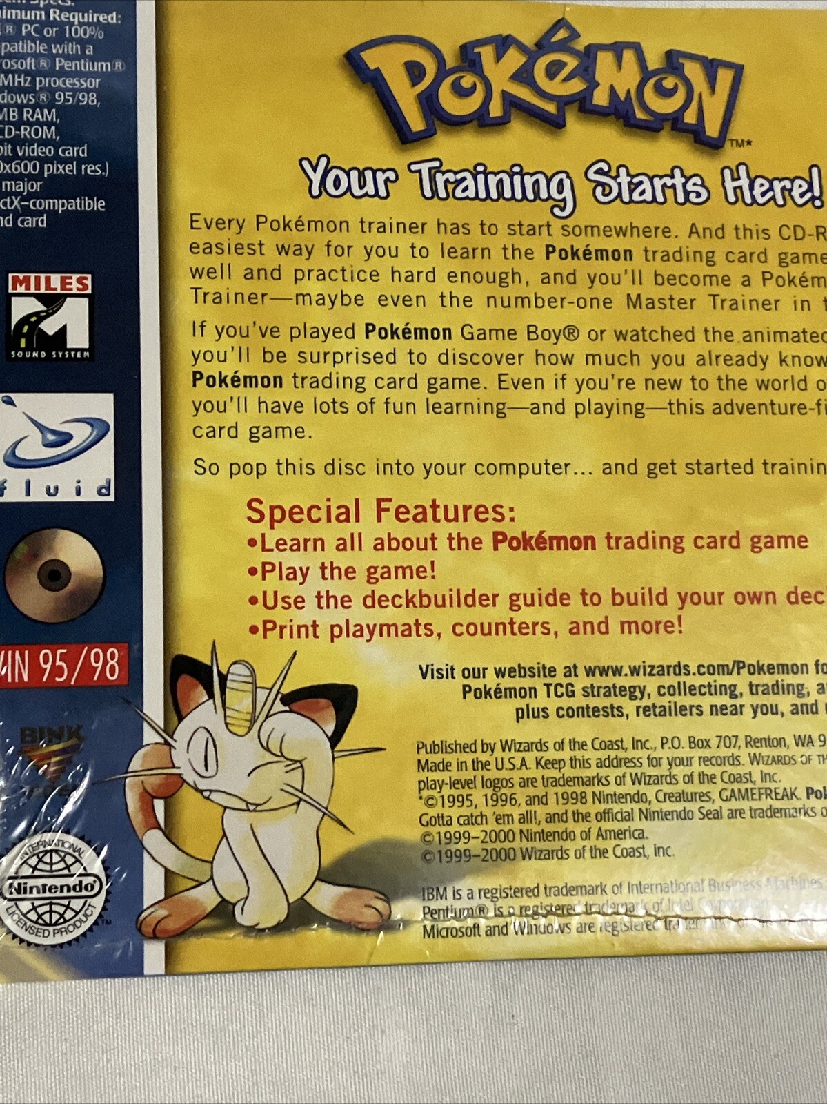 Pokemon Play it! Nintendo Trading Card PC Game CD | eBay