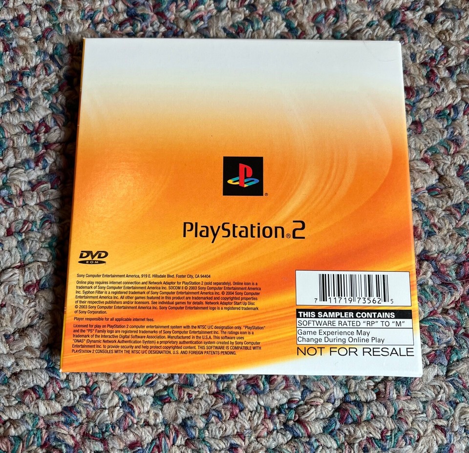 Sony PlayStation 2 PS2 Network Adapter Start-up Disc v2.5 New, Sealed ...