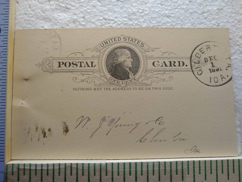 Postcard United States Postal Card One Cent Blank | eBay