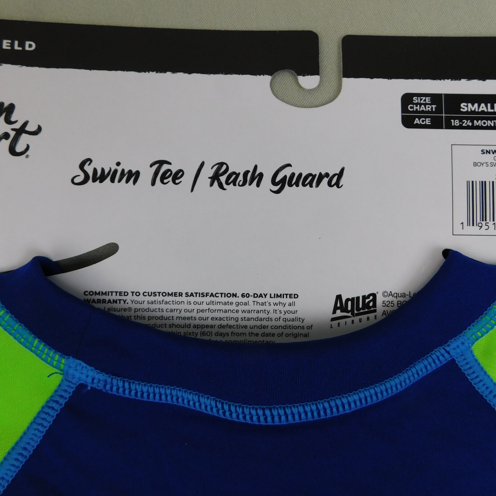 Sun Smart Kids Swim Tee & Rash Guard - Blue Dinosaur - Large, 4-6 Years ...