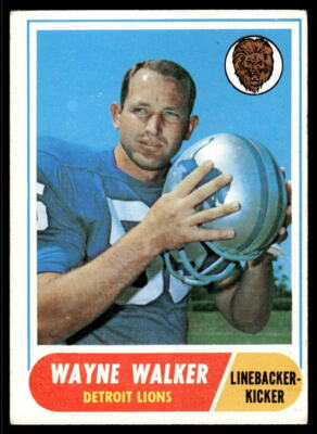1968 Topps Wayne Walker #26 Detroit Lions Football Card | eBay