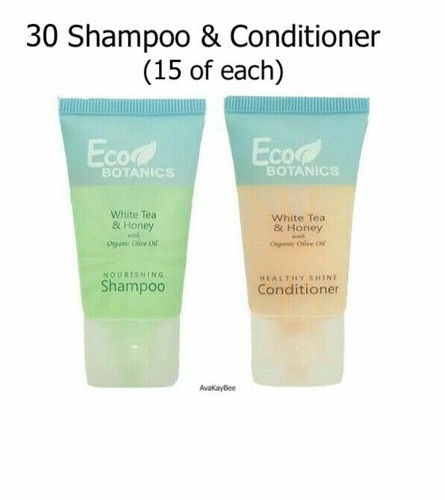 ECO Botanics 30 White Tea Honey Organic Olive Oil Shampoo + Conditioner ...