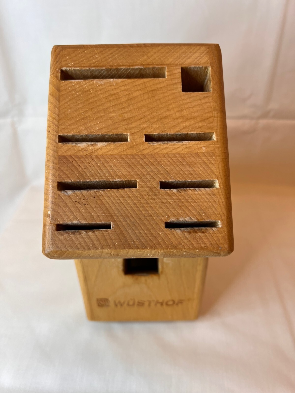 Wusthof Trident 9-Slot Utility Countertop Knife Wooden Block w/Scissor ...