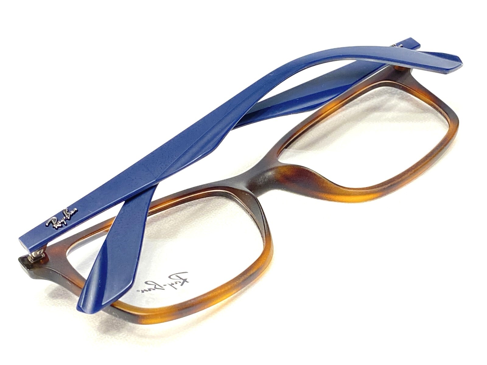 NEW Ray Ban RB7047 5574 Mens Tortoise & Blue Nylon Eyeglasses Frames 54 ...