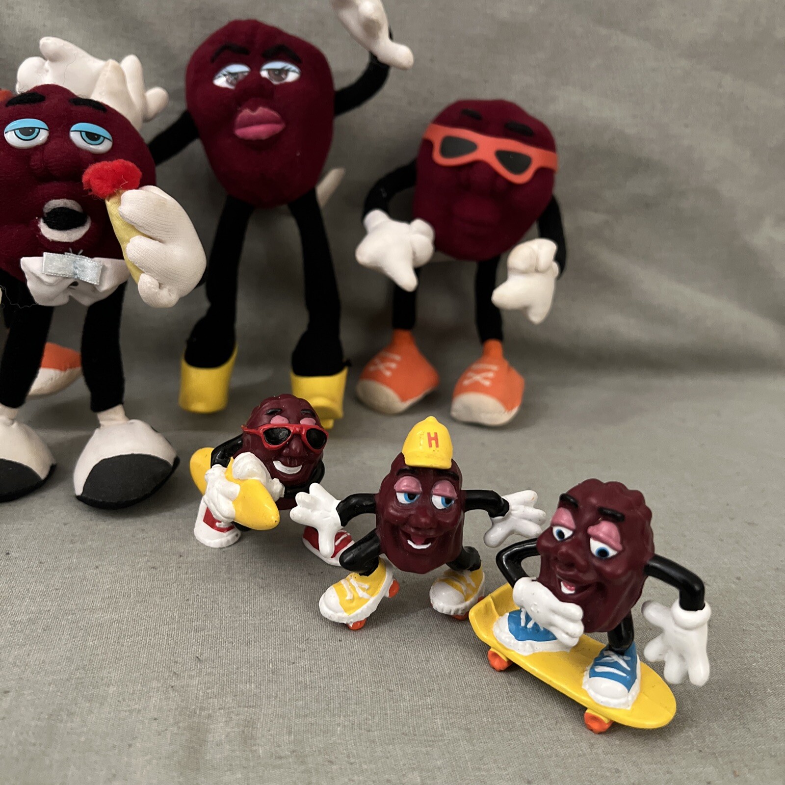 California Raisins Mixed Lot Vintage Figures Plush Watch Keychain Wind ...