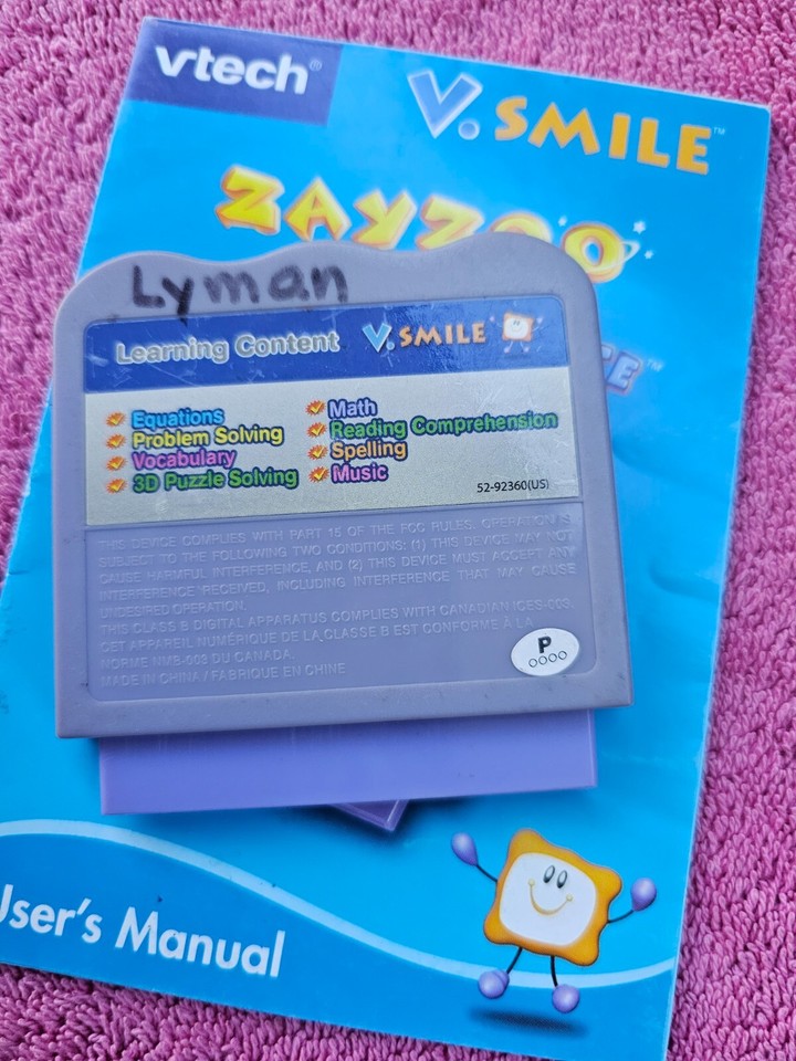 VTech VSmile Zayzoo My Alien Classmate Cartridge Game With Manual | eBay