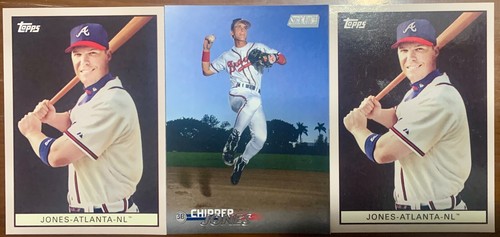 Chipper Jones 3 Card Lot 3rd Baseman Atlanta Braves Legend Hall of Fame ...