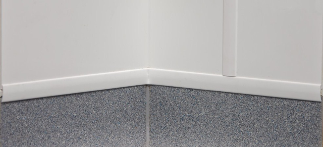 ROCKWALL 8 x 4 solid PVC Hygienic Cladding Plastic wall sheets in white ...