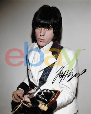 Jeff Beck The Yardbirds Guitarist Signed 8x10 Autographed Photo reprint ...