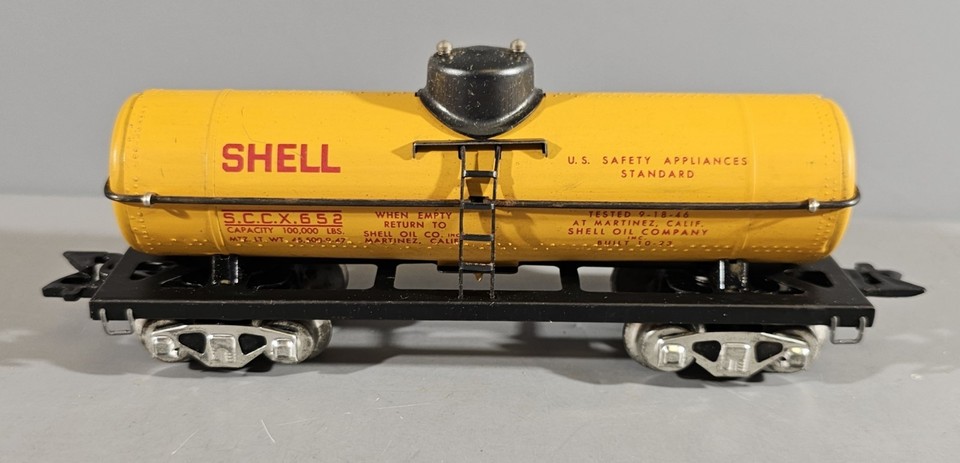 VINTAGE MARX MARLINE 3553 SHELL TANK CAR IN ORIGINAL BOX NOS | eBay