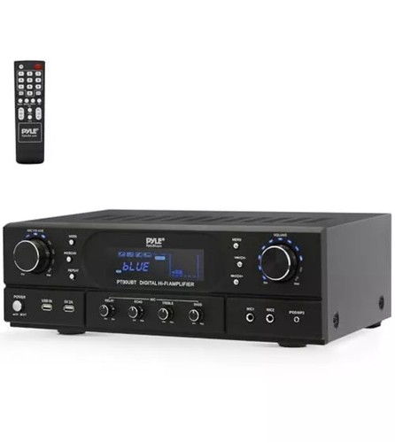 Pyle PT90UBT Home Theater MP3/USB/FM Radio Bluetooth 2-Channel Receiver ...