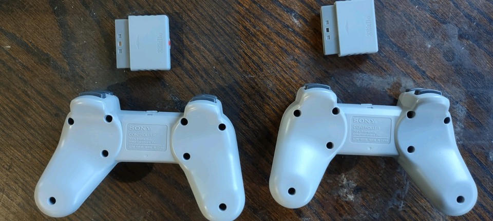 2X 8BitDo PS1 Bluetooth Controller & Receivers Pair Compatible with PS1 ...