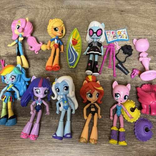 My Little Pony EQUESTRIA GIRLS MINIS Lot of (8) Figures Hasbro MLP G4 ...