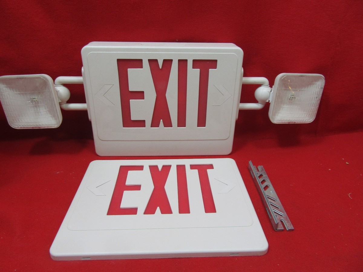 Lithonia Lighting Exit Sign Battery Lithonia Lighting ECRG HO RD White