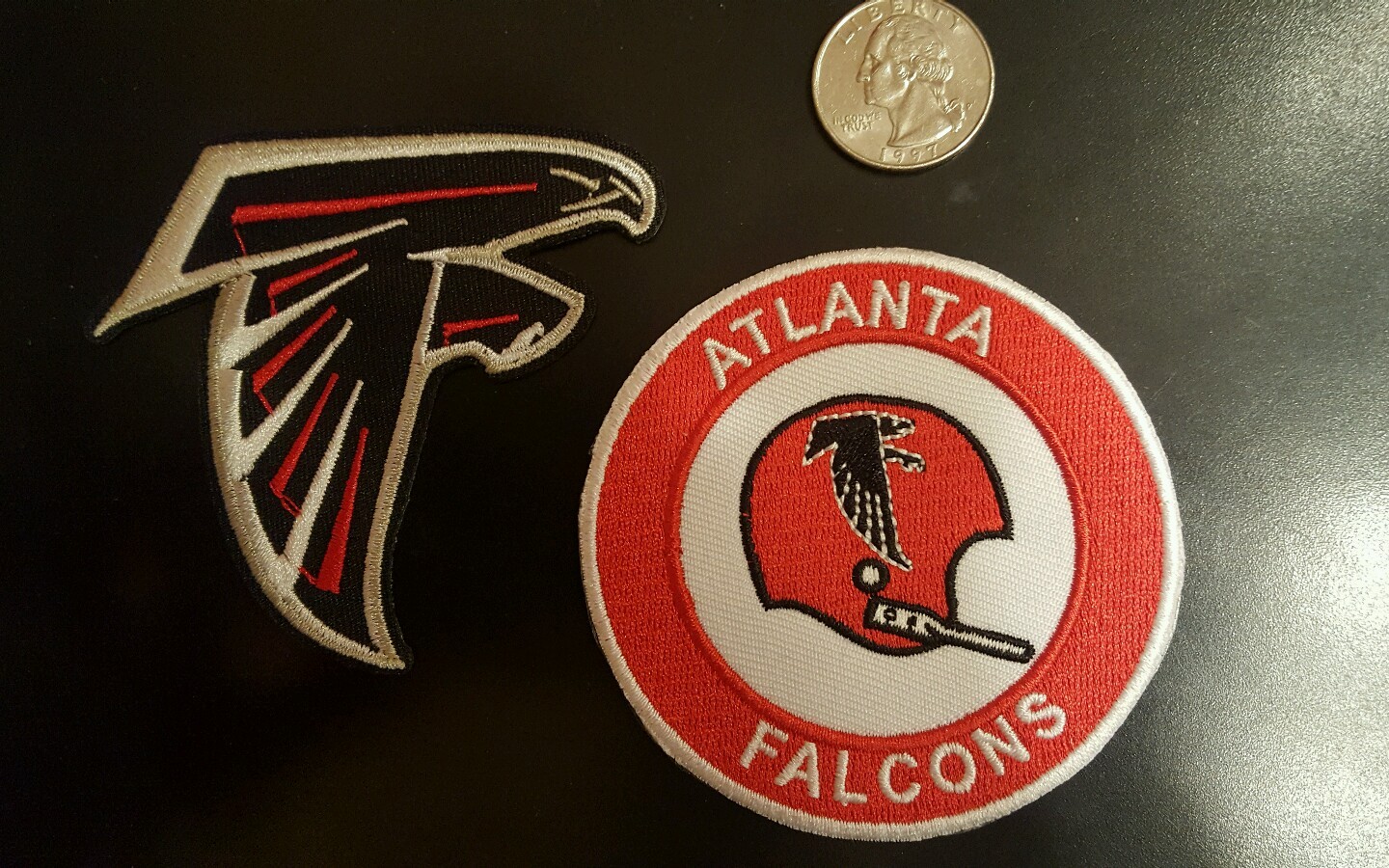 (2) Atlanta Falcons vintage embroidered iron on Patch Lot NFL 3"x 3" | eBay