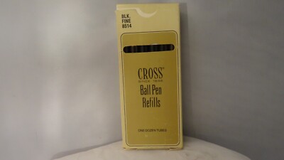 Vintage Cross Pen Ball Pen Refills FINE Point BLACK 8514 - 12 PACK | eBay
