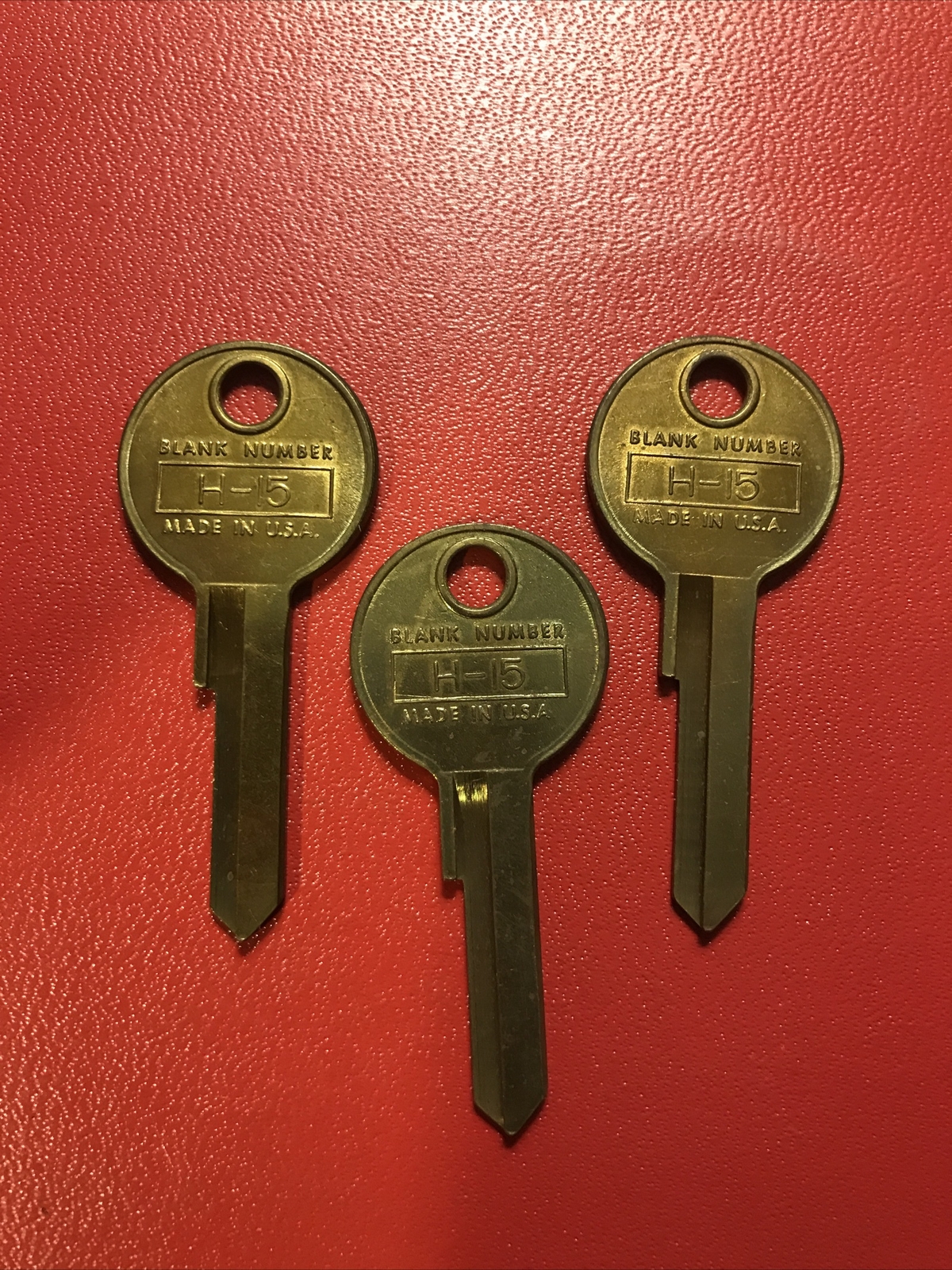 Curtis brand vintage key blanks, H15 , locksmith, Set of 3 H-15 [kb2 ...