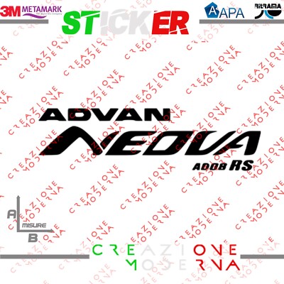 ADESIVO STICKER ADVAN NEOVA MISURE PERSONALIZZATE | eBay
