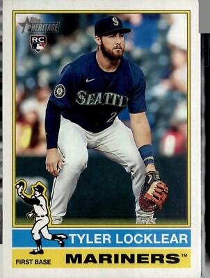 2025 Topps Heritage Short Print SP #447 Tyler Locklear, Seattle ...