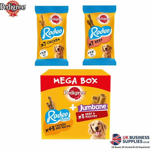 Pedigree Rodeo 7 Sticks Dog Treats with Beef / Chicken Or Rodeo Jumbone ...