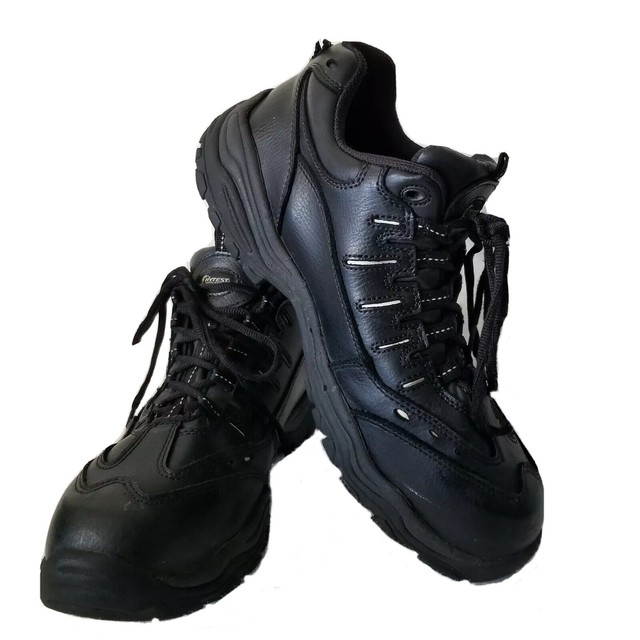 HyTest Safety Footwear Sz 4 Medium. Leather Black Steel Toe K11160 ...