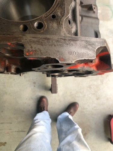 1967 Chev 327 engine block 3892657 H-20-6 Standard bore . | eBay