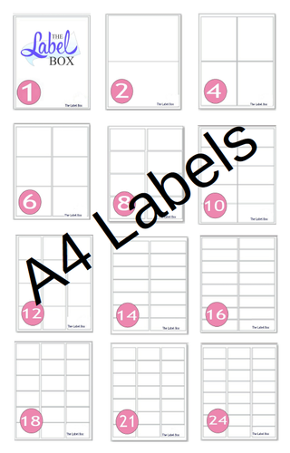 A4 Self Adhesive Printable Labels Stickers for Laser & Inkjet Printers Various | eBay UK