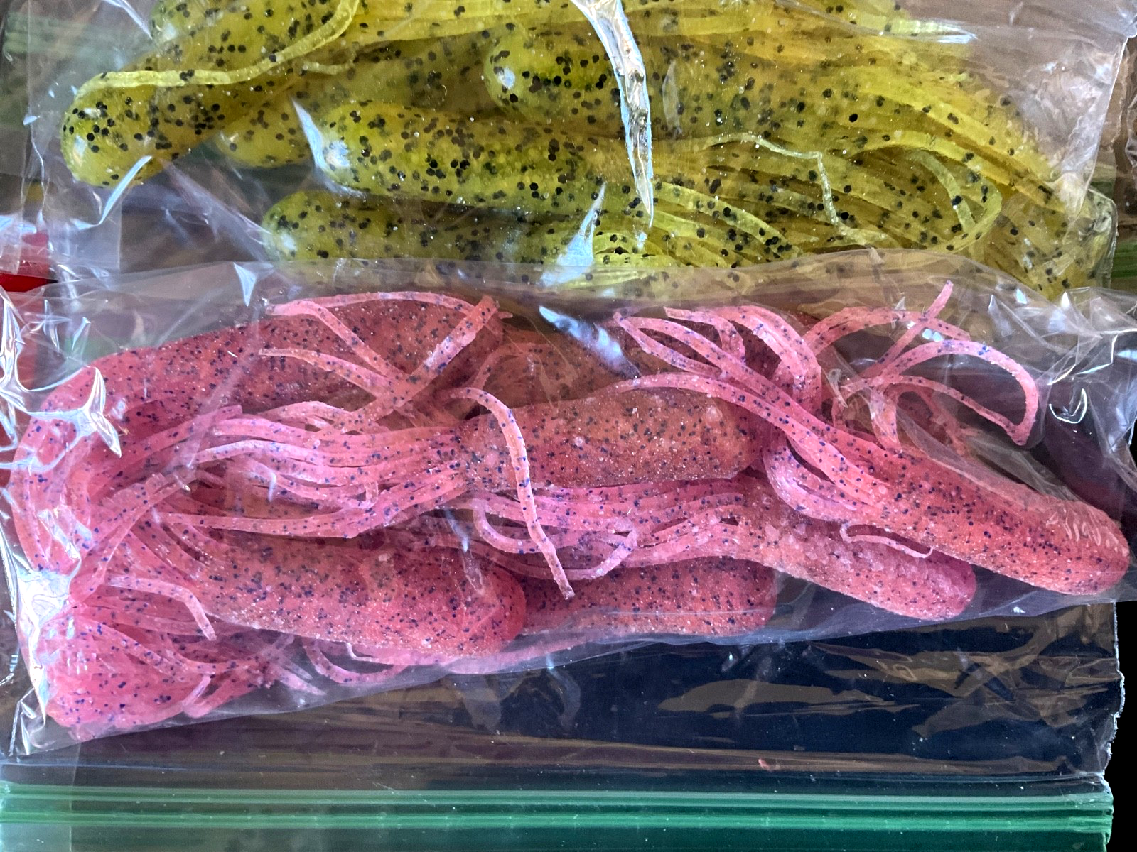 Lot of 10 Soft Plastic Fishing Lure Bait Packages, Worms & Tubes ...