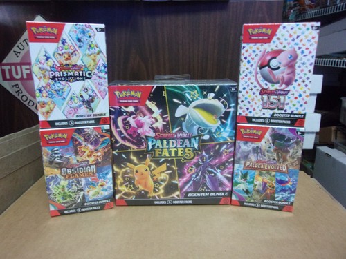 POKEMON PRISMATIC + 151 + OBSIDIAN + PALDEAN FATES + PALDEA BUNDLE ...