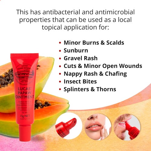 Lucas Pawpaw Lip Ointment, Cream, 2 x 15g, Red | eBay