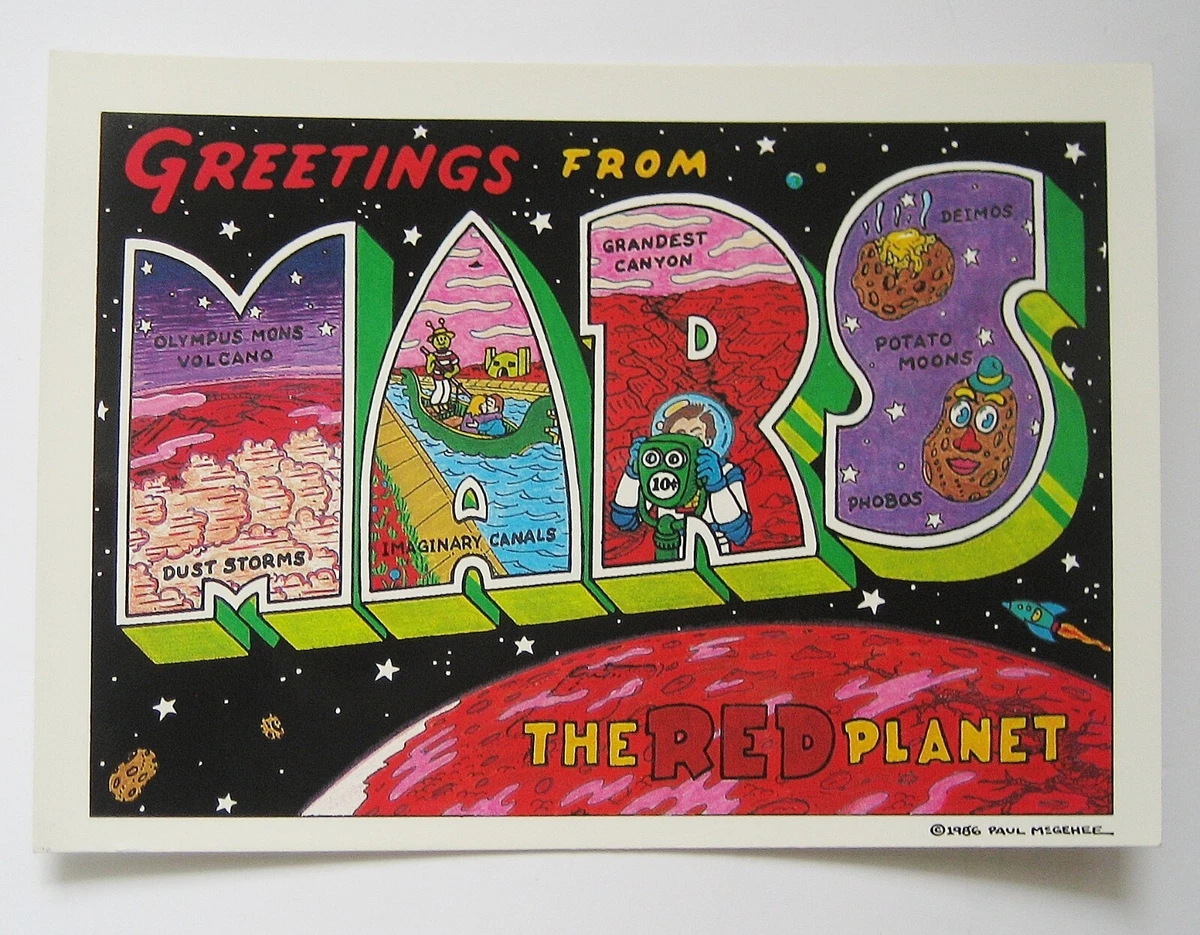 Postcard Planet Mars