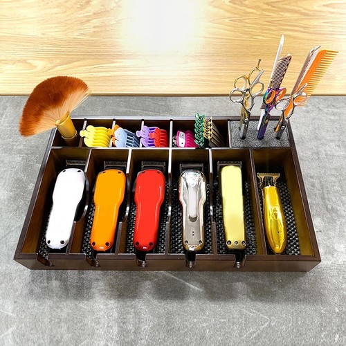 Wooden Hair Styling Tools Organizer Hair Desktop Organizer for Stylists ...