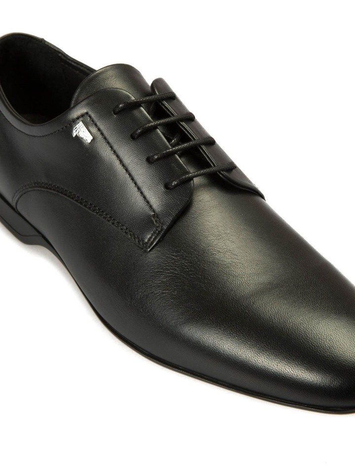 VERSACE Men's Medusa Logo Leather Black Oxford Dress Shoes 42 | eBay