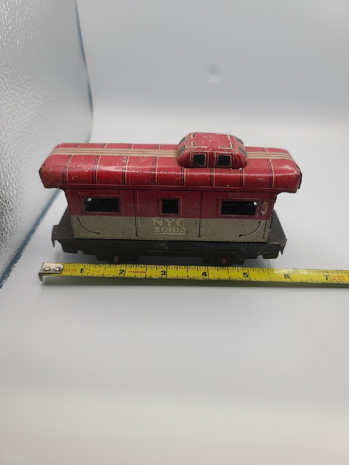 LOUIS MARX TRAIN New York Central NYC Caboose #20102 Railroad Gauge O ...