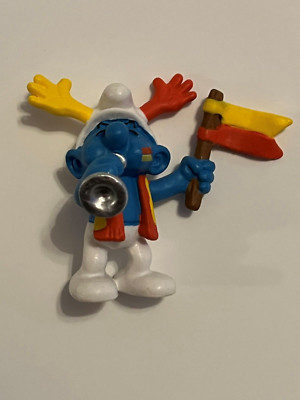 SMURFS: Cheering Smurf 2003 Schleich PVC Figure | eBay