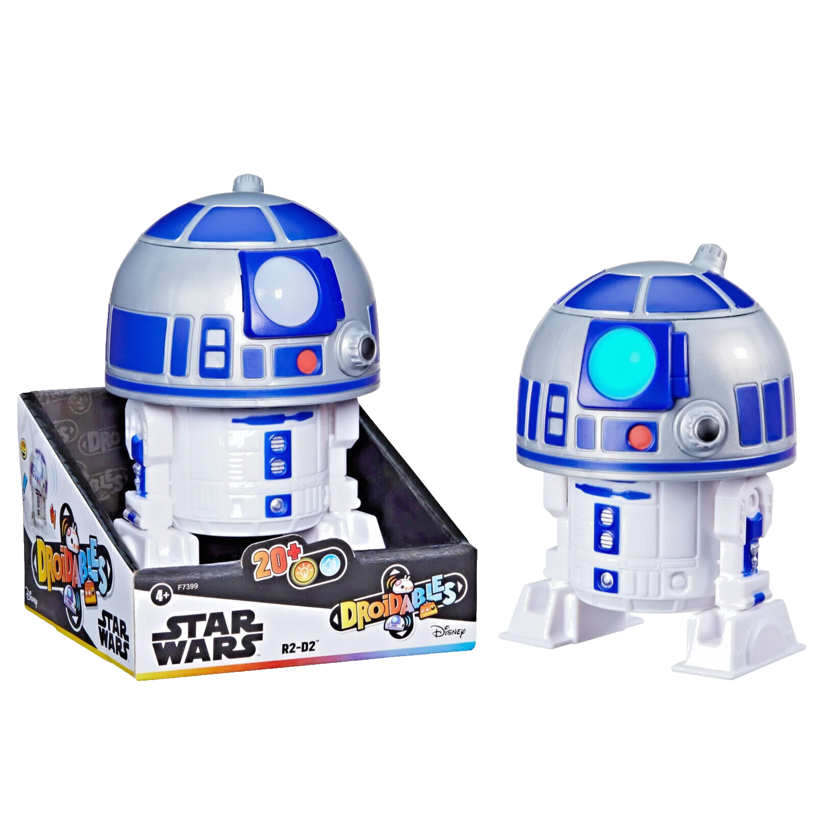 Star Wars Droidables R2-D2 Interactive 4" Mini Droid Robot Lights ...