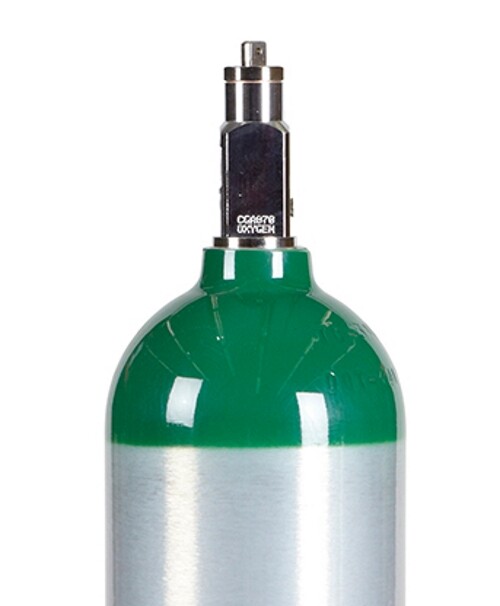 New 24.1 Cu Ft Medical E Aluminum Medical Oxygen Cylinder with CGA870 ...