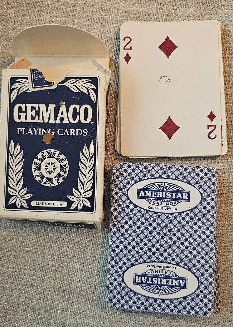 Casino Used Playing Cards Aristocrat Gemaco Ameristar Casino ARMOR ...
