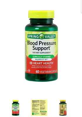Blood Pressure support Spring Valley Heart Health 60 Vegetarian ...