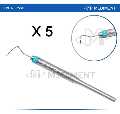 5 X Dental Periodontal Probe CPITN Color Hygienists Perio 3.5-5.5-8.5 ...