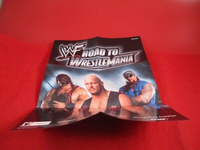 WWF Road to Wrestlemania Game Boy Advance / Betrayal GBC Foldable ...