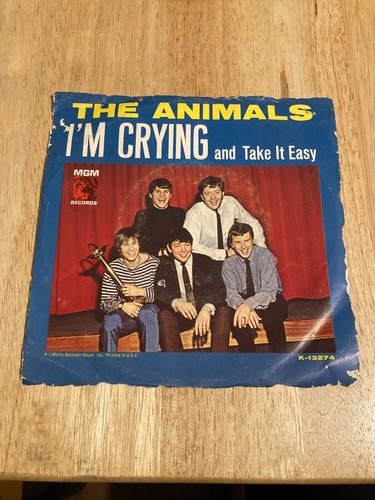 The Animals I'm Crying-Take it Easy -45 RPM RECORD W/ PICTURE SLEEVE ...