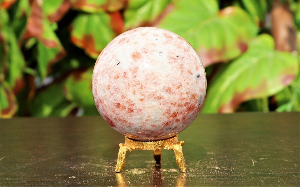 60MM Orange Sunstone Crystals Healing Chakra Oregon Heliolite Gemstone ...
