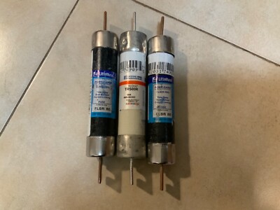 Three TIME DELAY FUSES TRS80R FLSR80 600V 80A | eBay